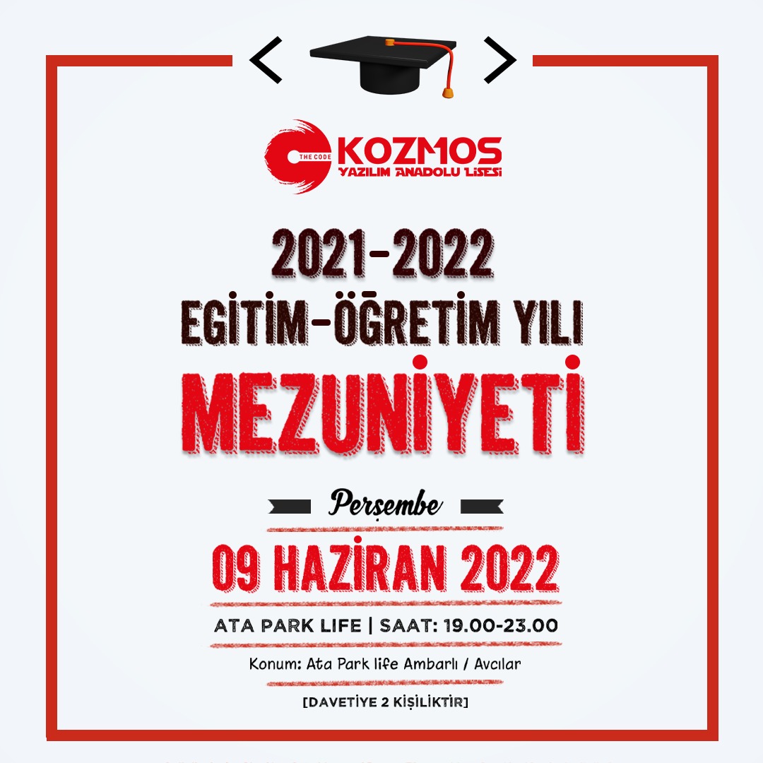Mezuniyet Töreni | Kozmos Lisesi